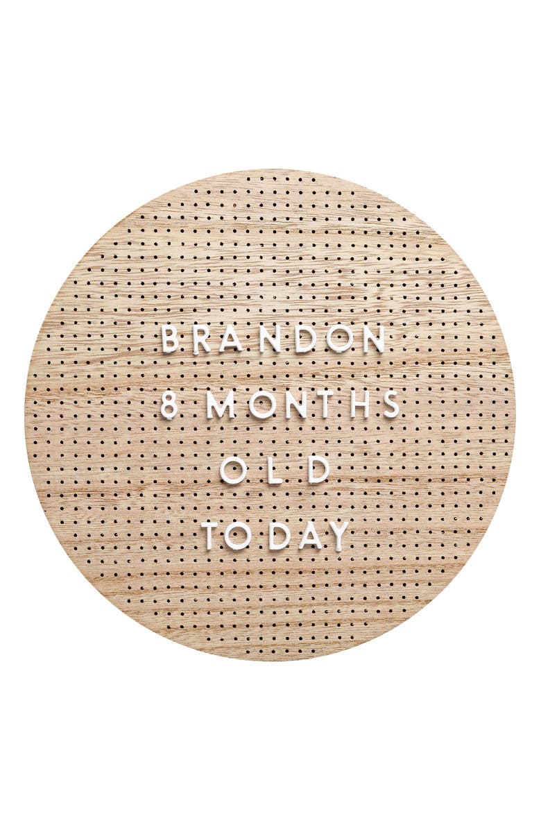 Pearhead Round Wooden Peg Letterboard | Nordstromrack