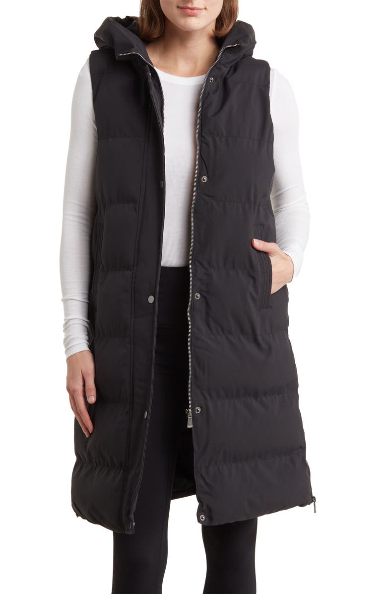 KYODAN Hooded Quilted Long Vest | Nordstromrack