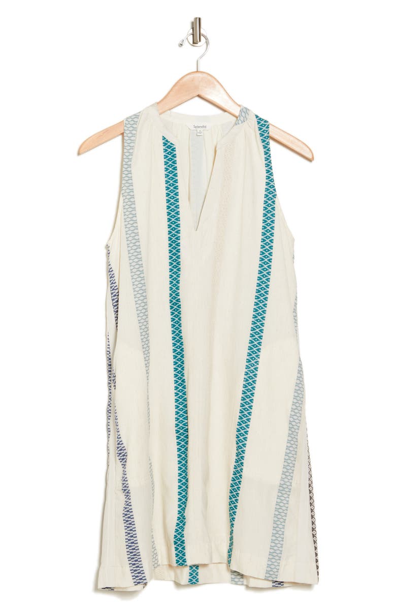 Splendid Mary Embroidered Stripe Shift Dress | Nordstromrack