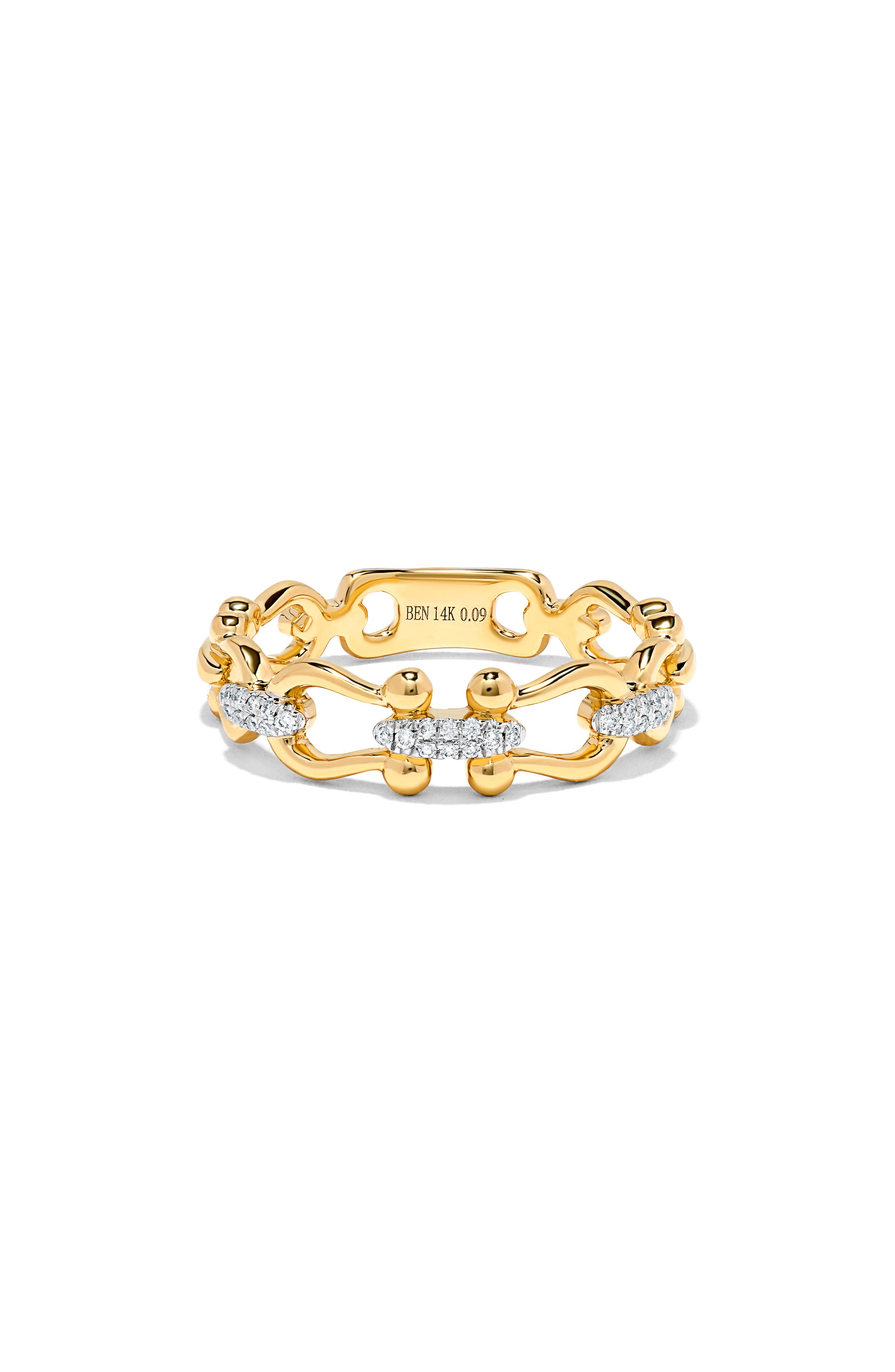 H.J. Namdar 14K Yellow Gold Diamond Rope Band Ring - 0.59ct ...
