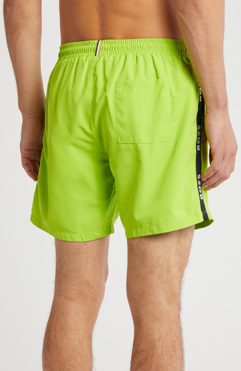 BOSS Ace Logo Tape Board Shorts | Nordstromrack