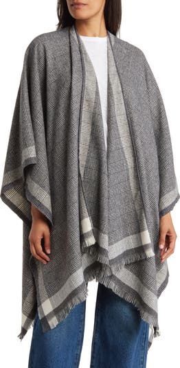 Nine West Plaid Ruana | Nordstromrack