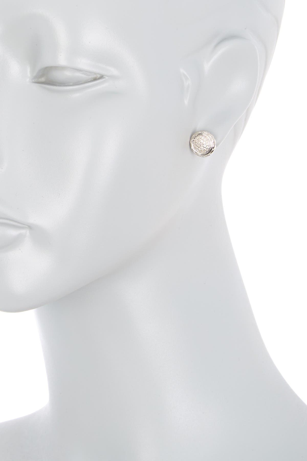 John Hardy Sterling Silver Diamond Earrings - 0.37 ctw | Nordstromrack