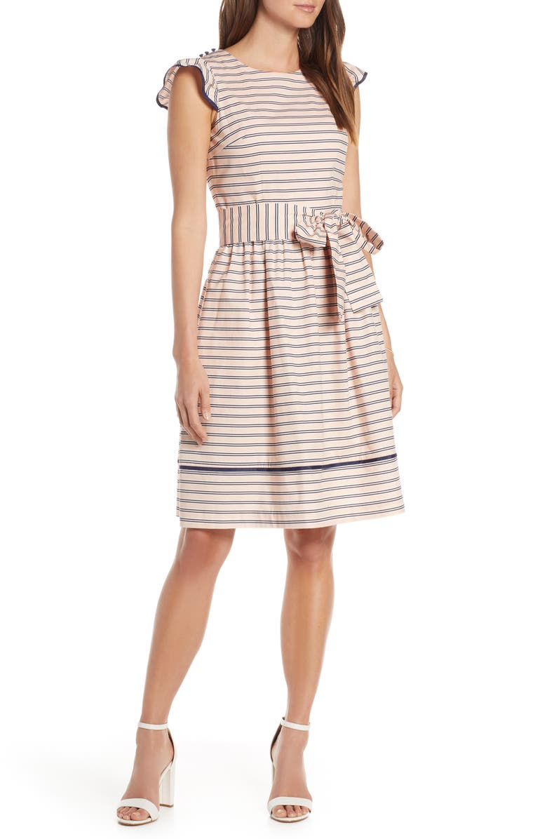 1901 Stripe Fit & Flare Dress | Nordstromrack