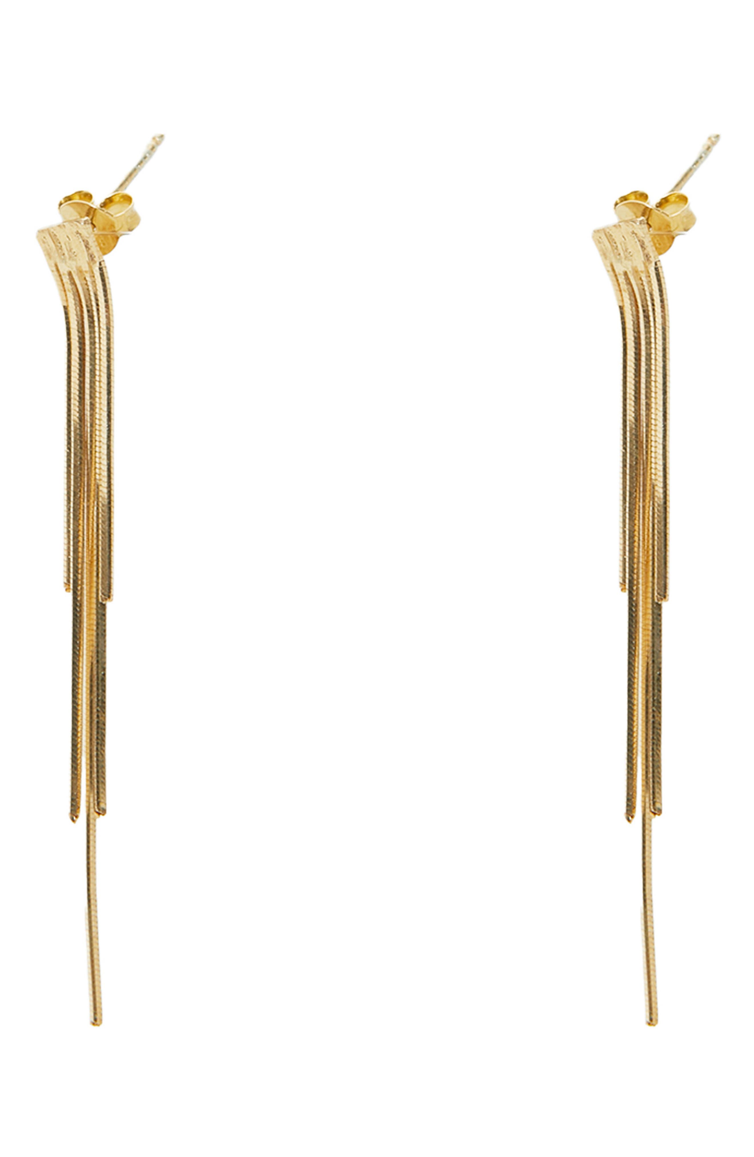 Argento Vivo Sterling Silver Snake Chain Fringe Earrings | Nordstrom