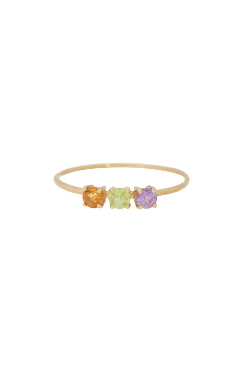 Bony Levy 18K Gold Mixed Color Triple Stone Ring | Nordstromrack