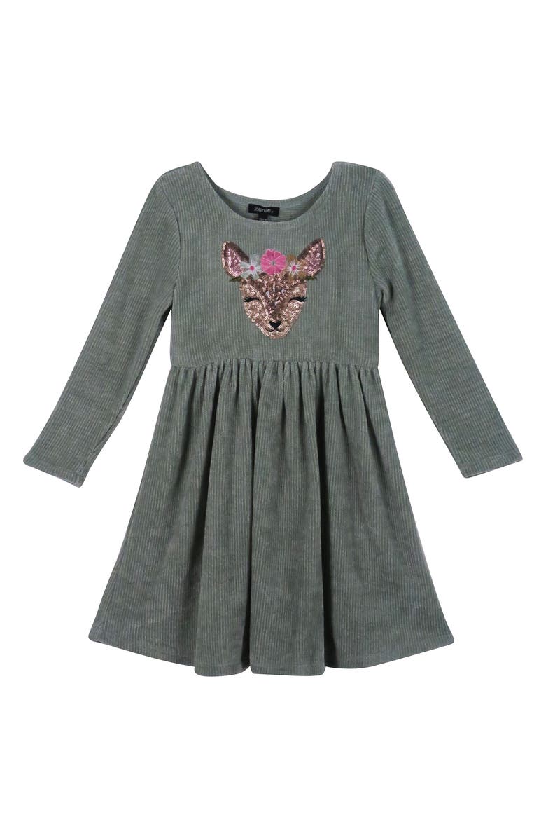 Zunie Kids' Chenille Long Sleeve Dress | Nordstromrack