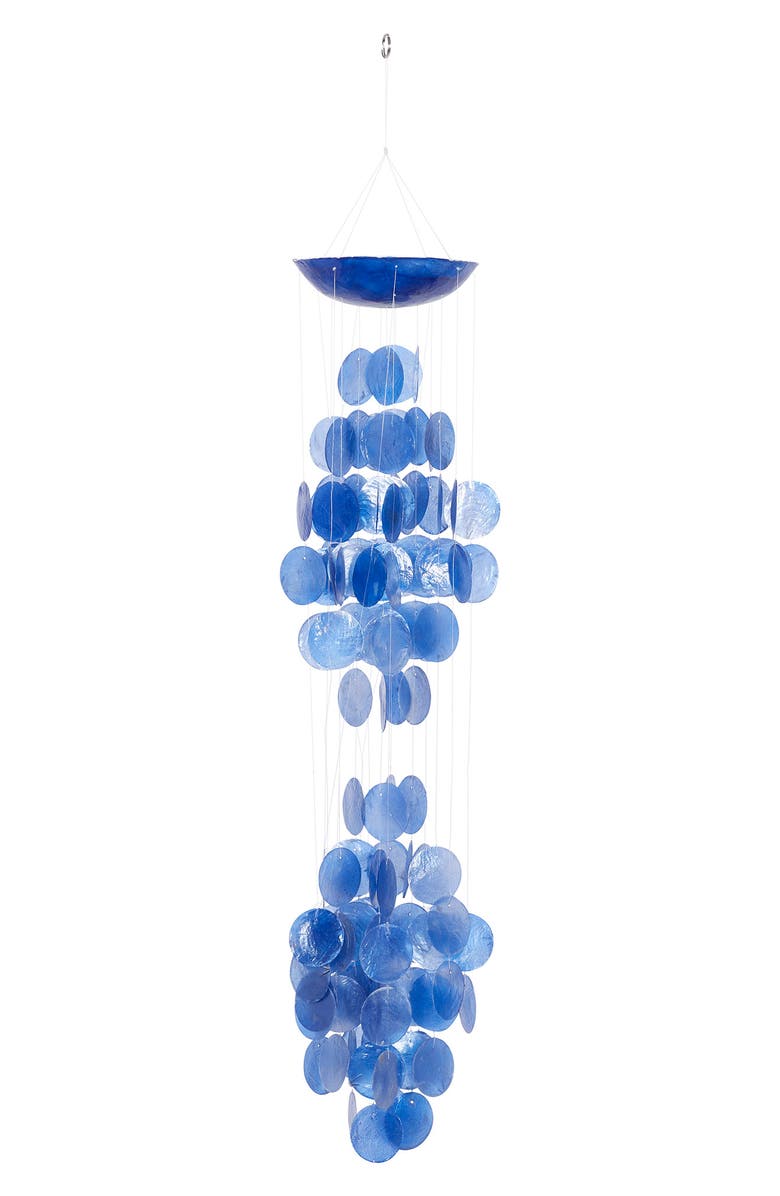 GINGER BIRCH STUDIO Blue Capiz Shell Waterfall Windchime | Nordstromrack