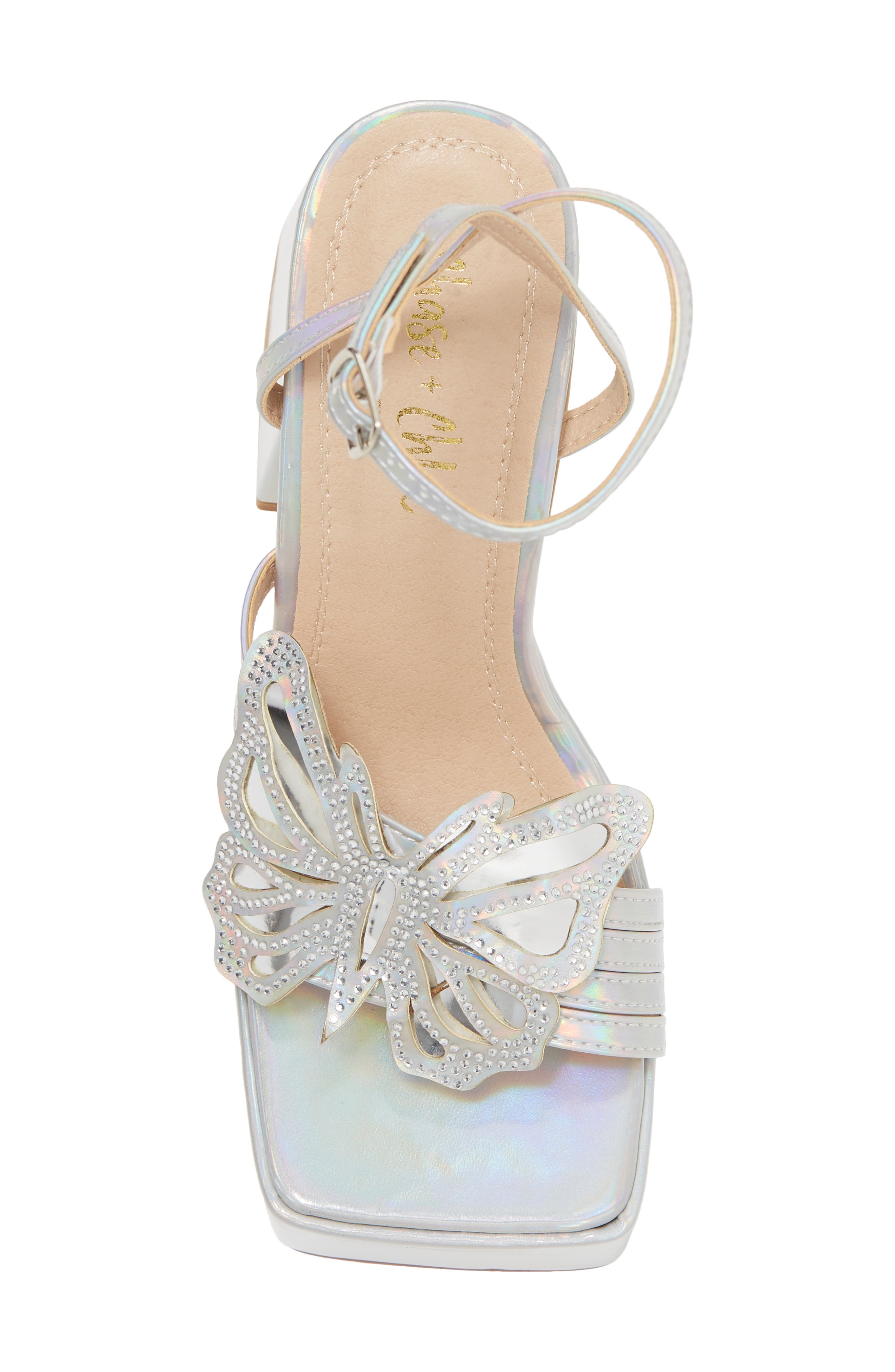 CHASE AND CHLOE Drew Butterfly Platform Heeled Sandal (Women ...