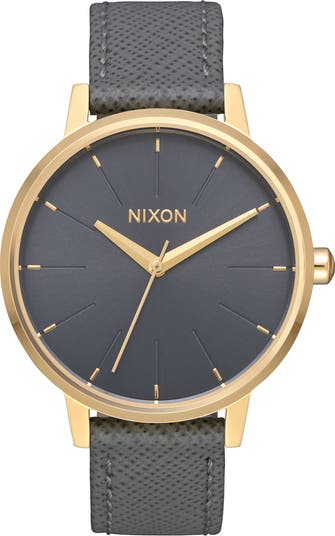 Nixon 'The Kensington' Leather Strap Watch, 37mm | Nordstrom