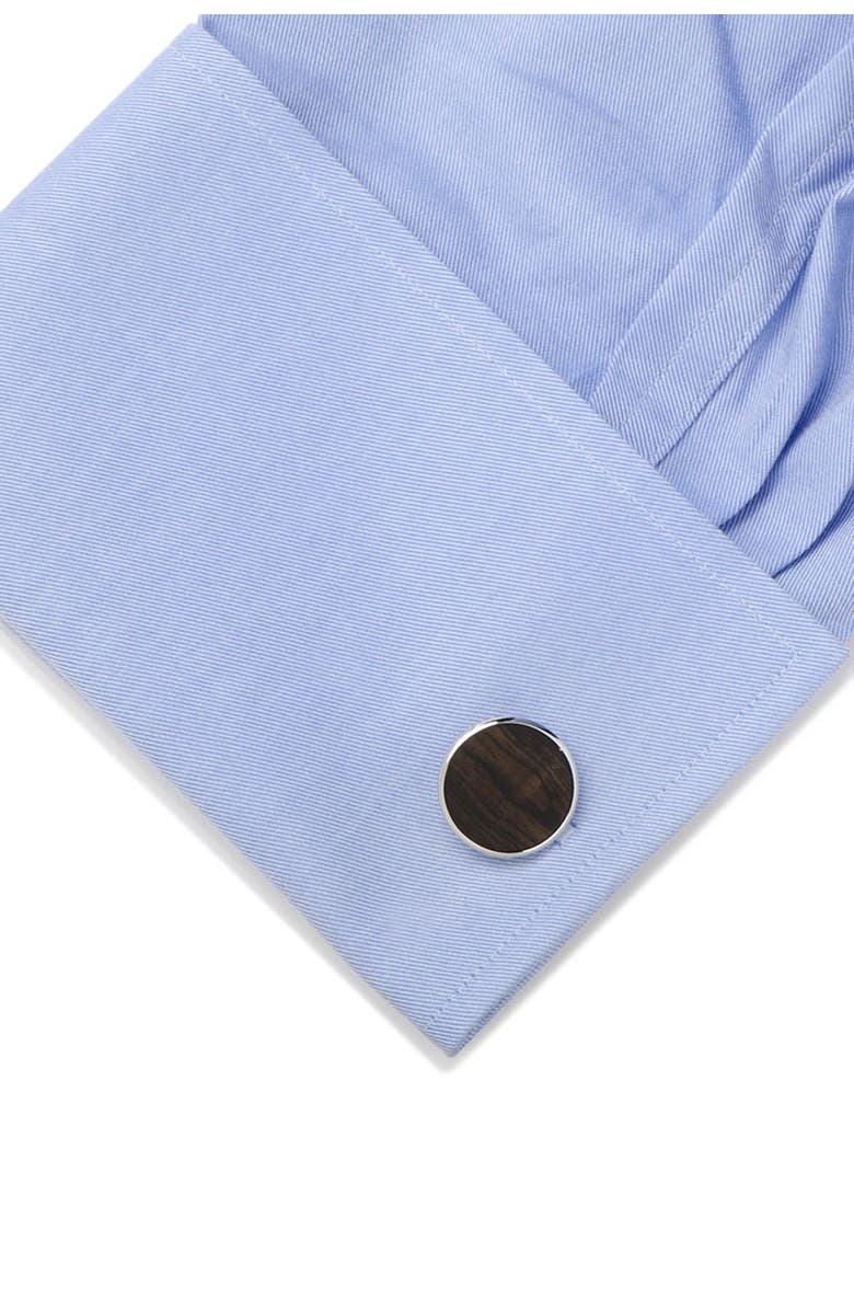 Cufflinks, Inc. Black Satin Wood Cuff Links | Nordstromrack