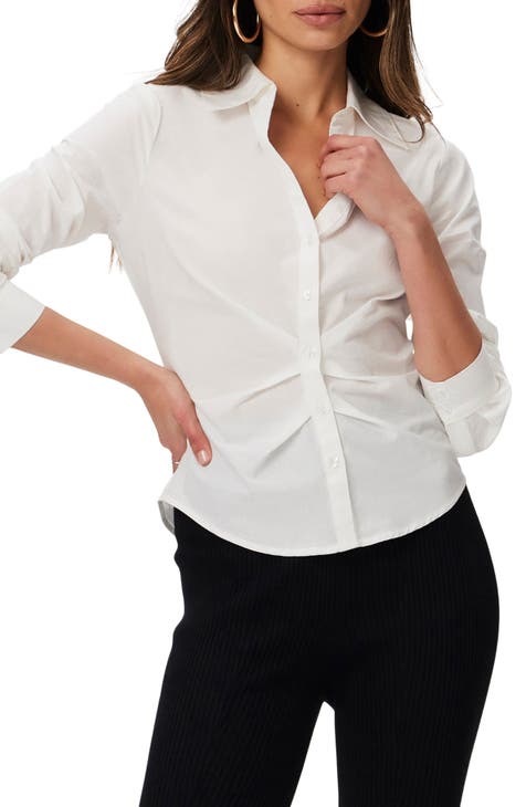 Women's 100% Cotton Button Up Tops | Nordstrom