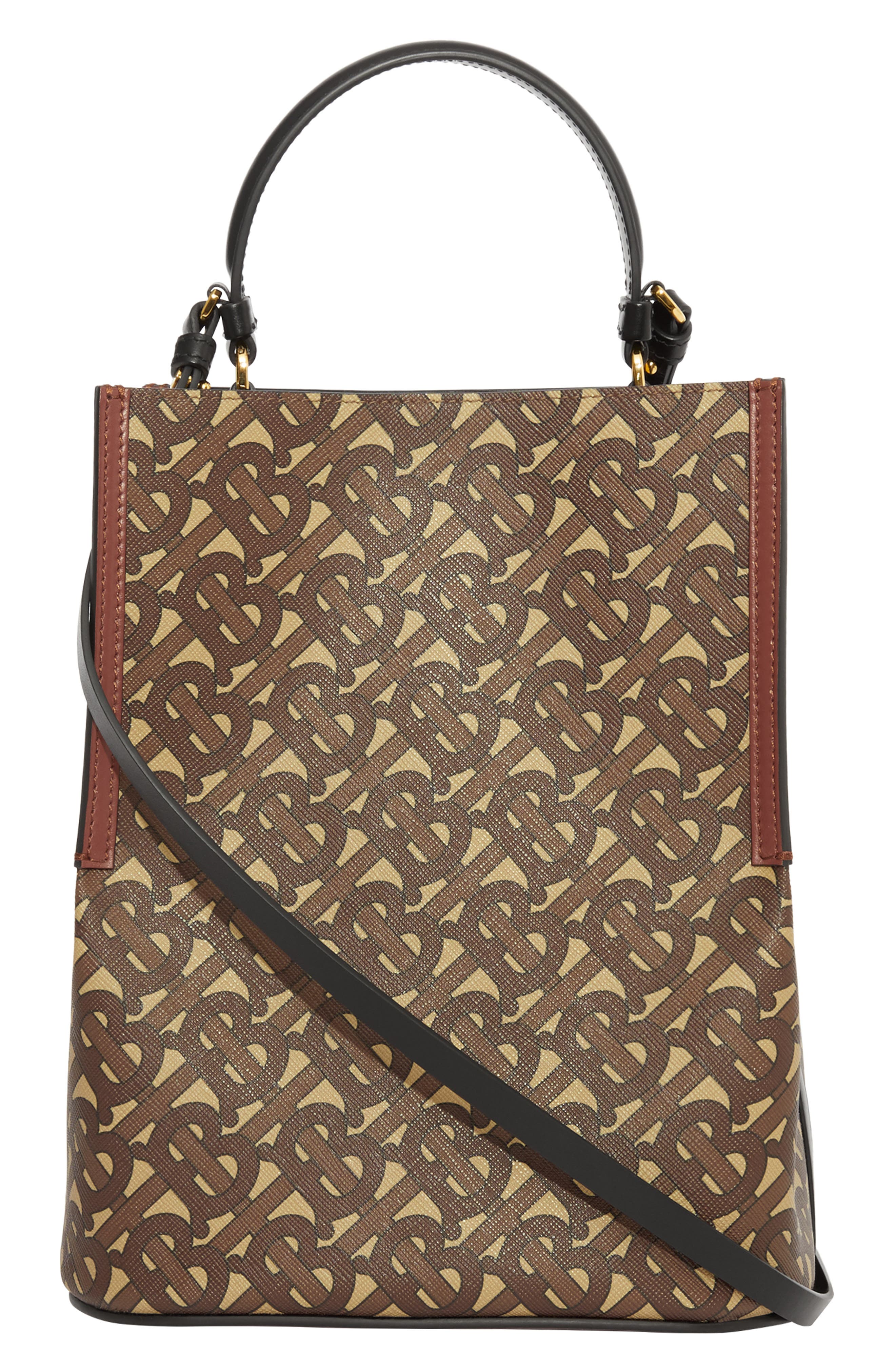 Burberry Small Peggy TB Monogram E-Canvas Bucket Bag | Nordstrom