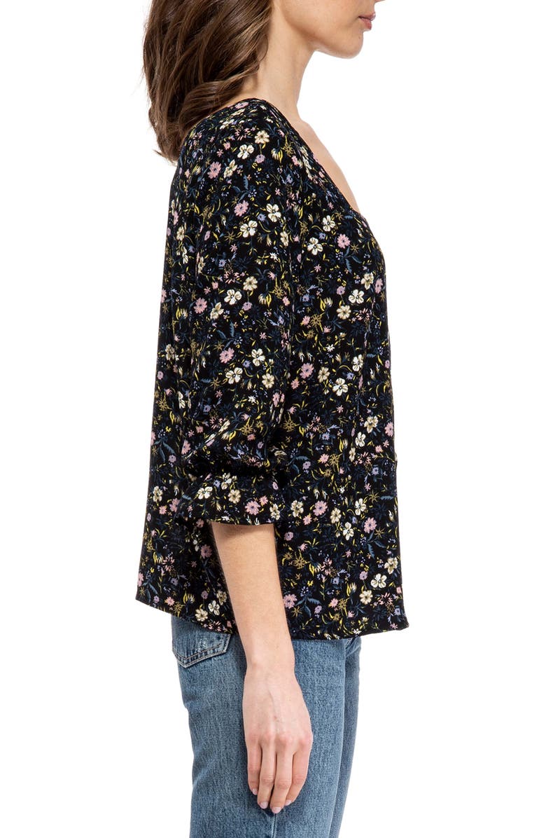 Bobeau Square Neck Button Front Top | Nordstromrack