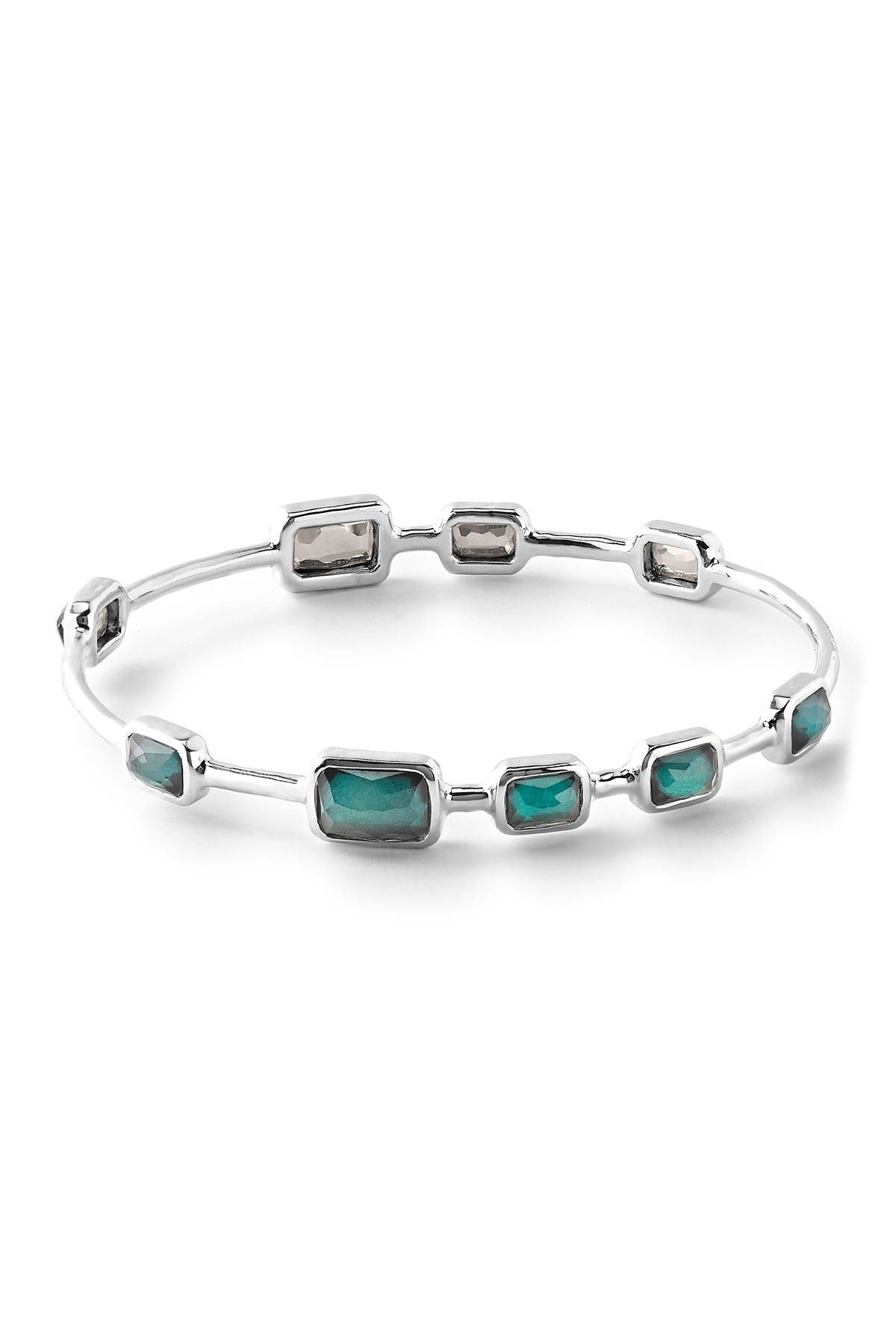 Ippolita Sterling Silver Rock Candy Wonderland 9-Stone Quartz Bangle ...