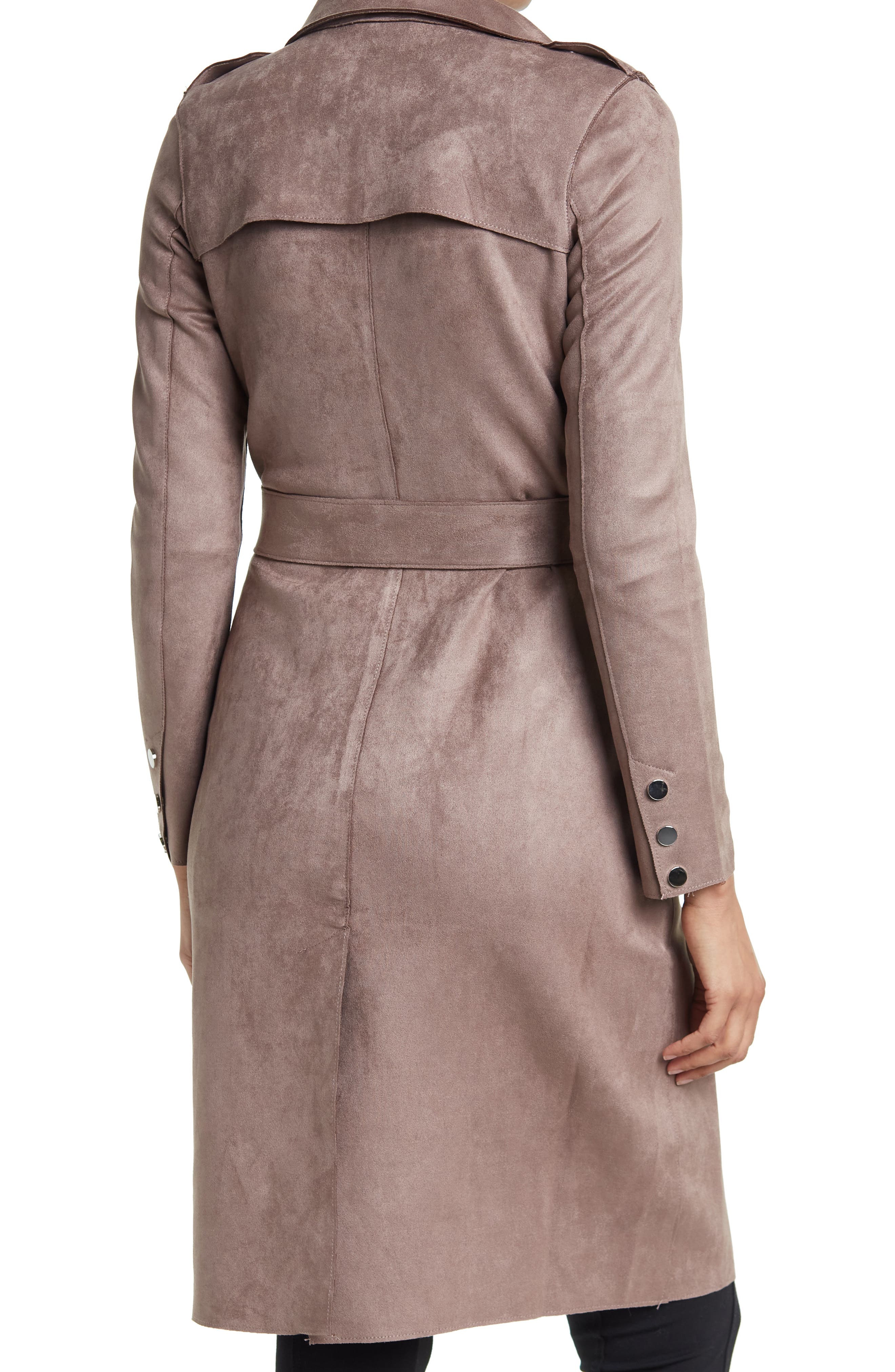 PATRIZIA LUCA Ultra Suede Trench Coat | Nordstromrack