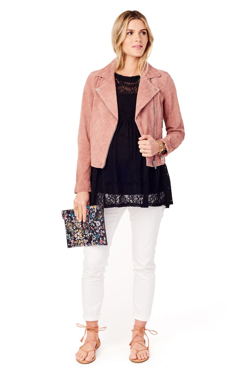 Ingrid & Isabel® Lace Maternity Swing Top | Nordstrom