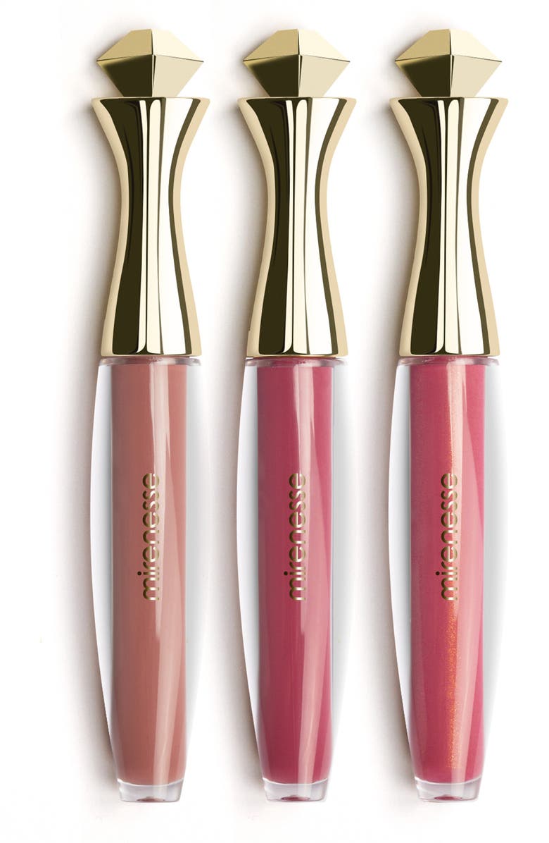 MIRENESSE Royal Rose Glossy Velvet Lip Plumper Trio Set | Nordstromrack