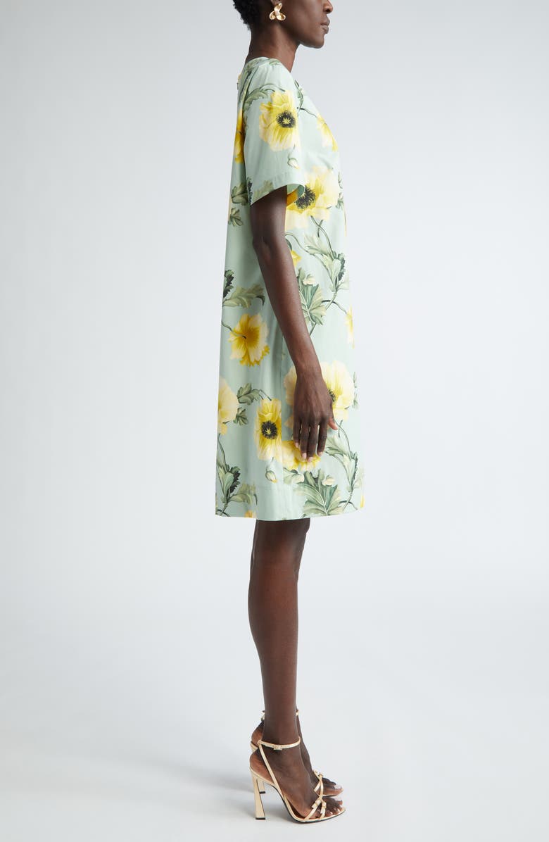 Oscar de la Renta Poppies Short Sleeve Shift Dress | Nordstromrack