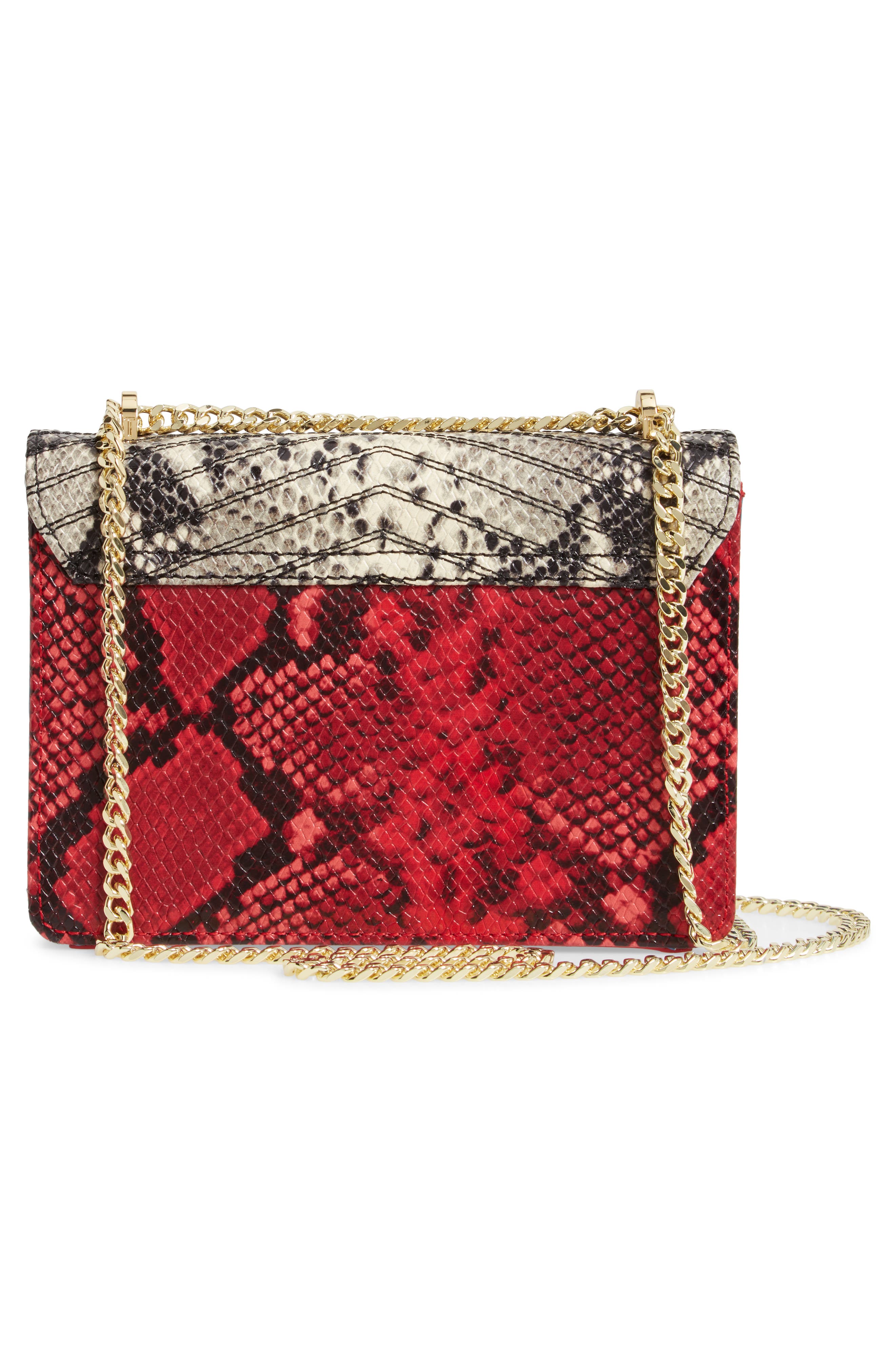Ted Baker London Mini Belida Snake Embossed Leather Crossbody Bag ...