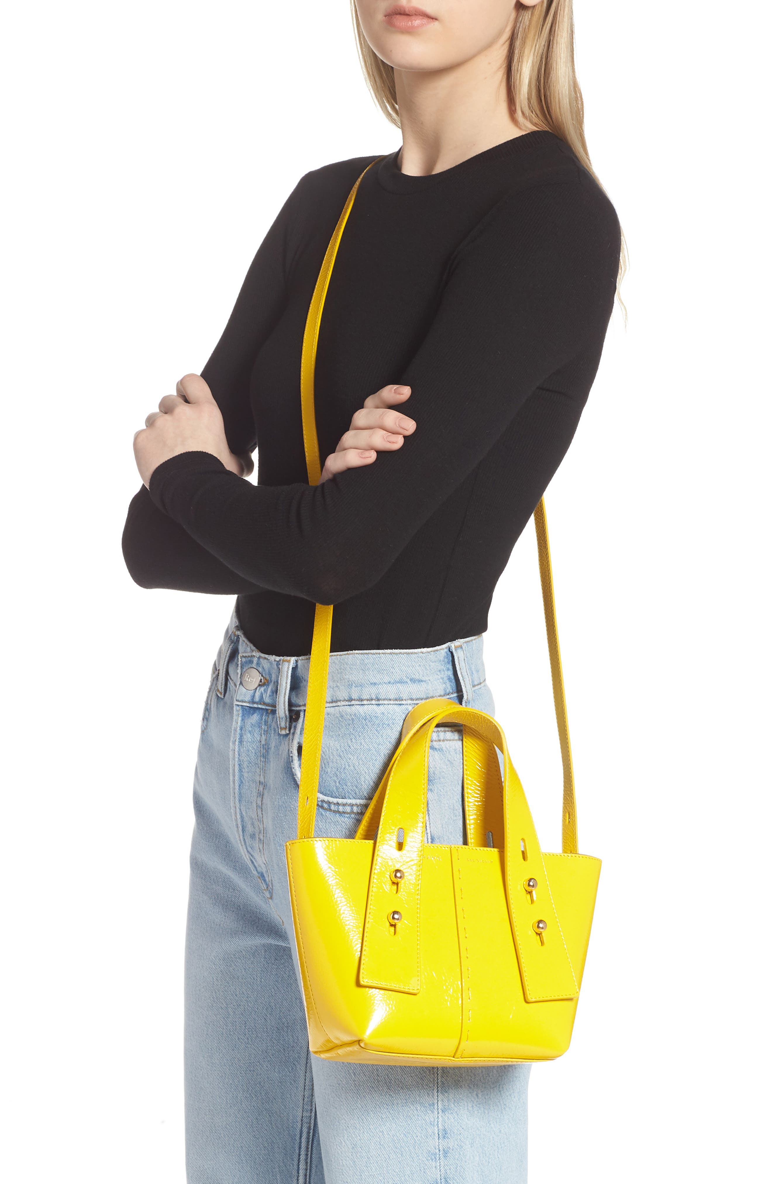 FRAME Mini Les Second Leather Crossbody Bag | Nordstromrack