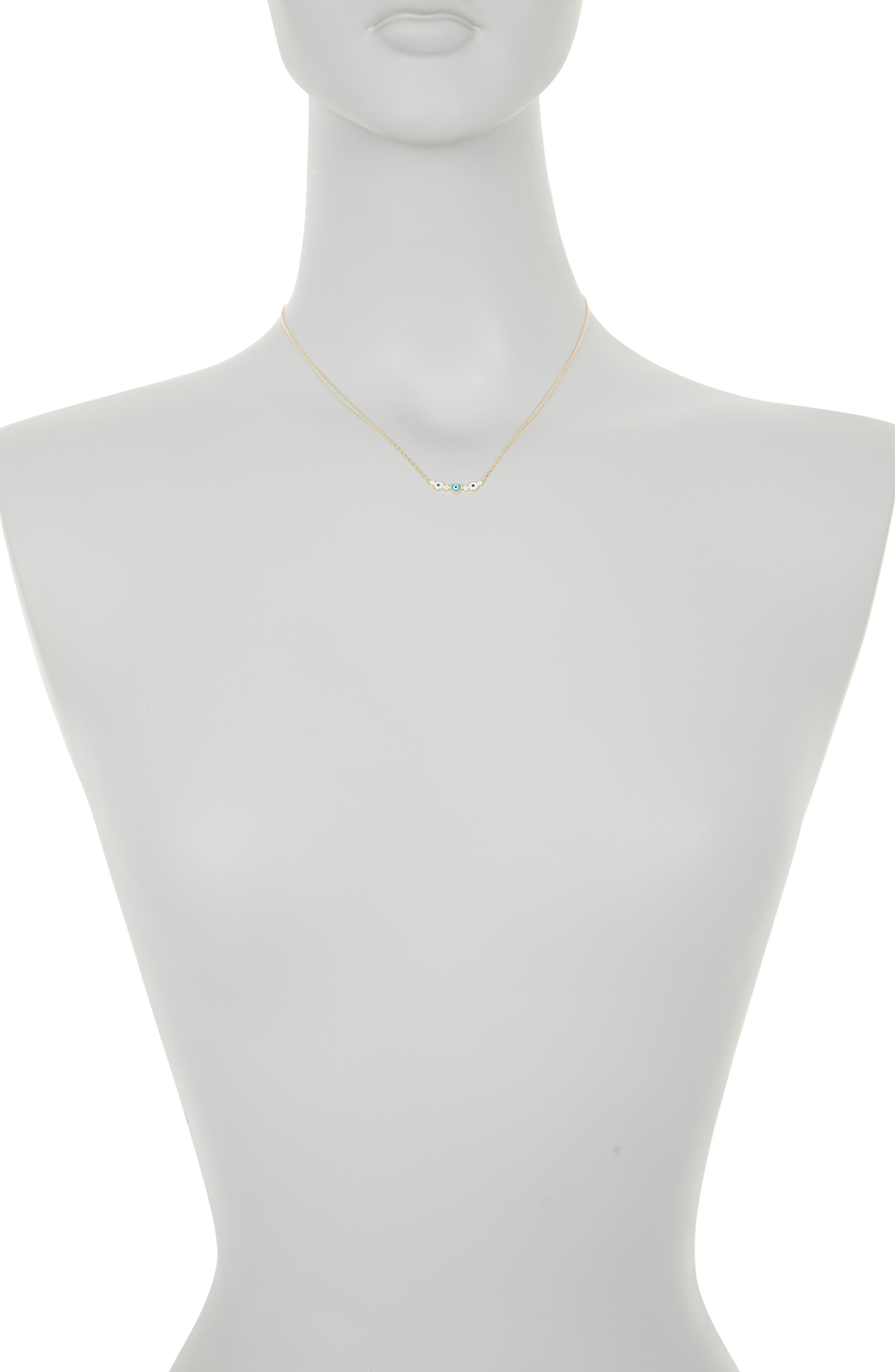 GABI RIELLE Evil Eye Heart Pendant Necklace | Nordstromrack