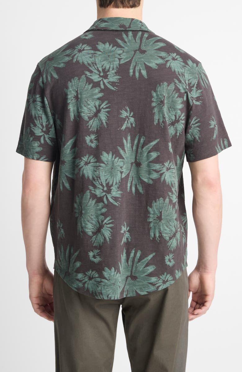 Vince Tossed Blooms Short Sleeve Cotton Button-Up Shirt | Nordstromrack