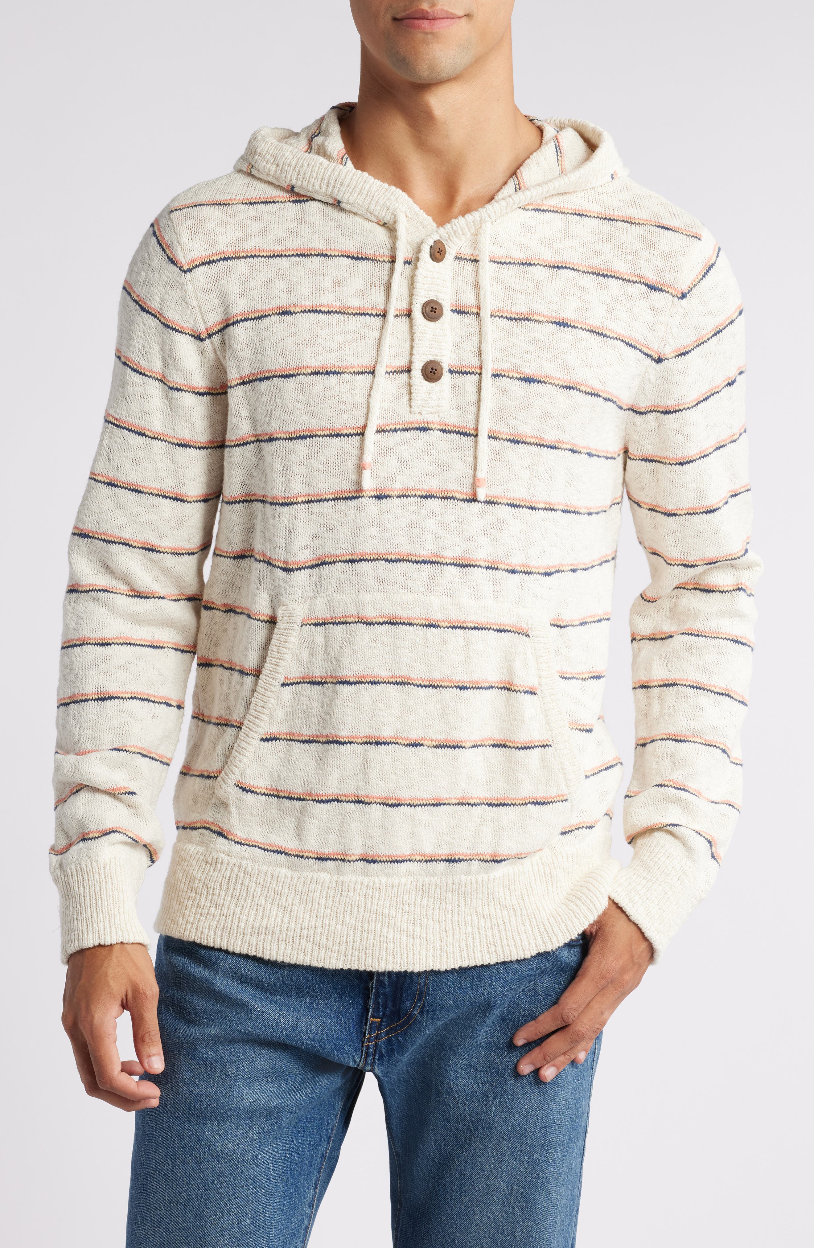 Faherty Stripe Hooded Sweater | Nordstromrack