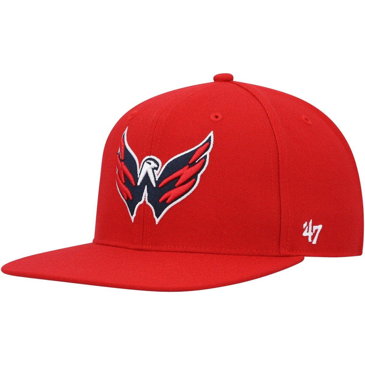 '47 Men's '47 Red Washington Capitals Sure Shot Captain Snapback Hat ...