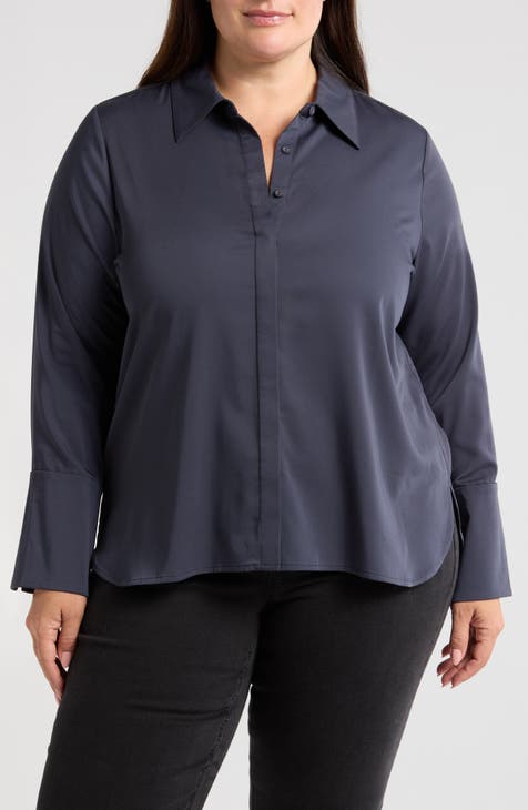 Blue Plus-Size Blouses | Nordstrom