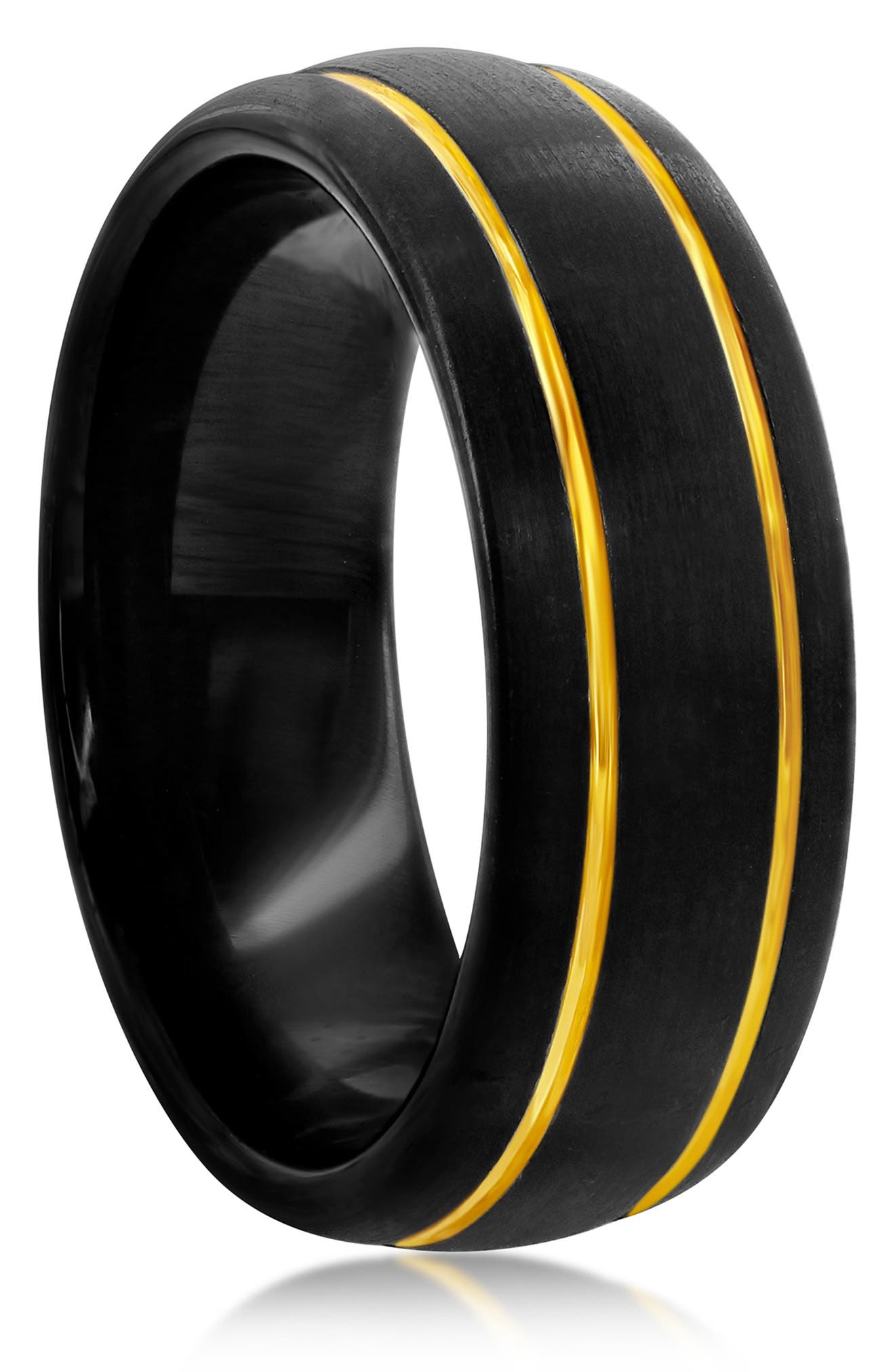 BLACKJACK Double Stripe Tungsten Ring | Nordstromrack