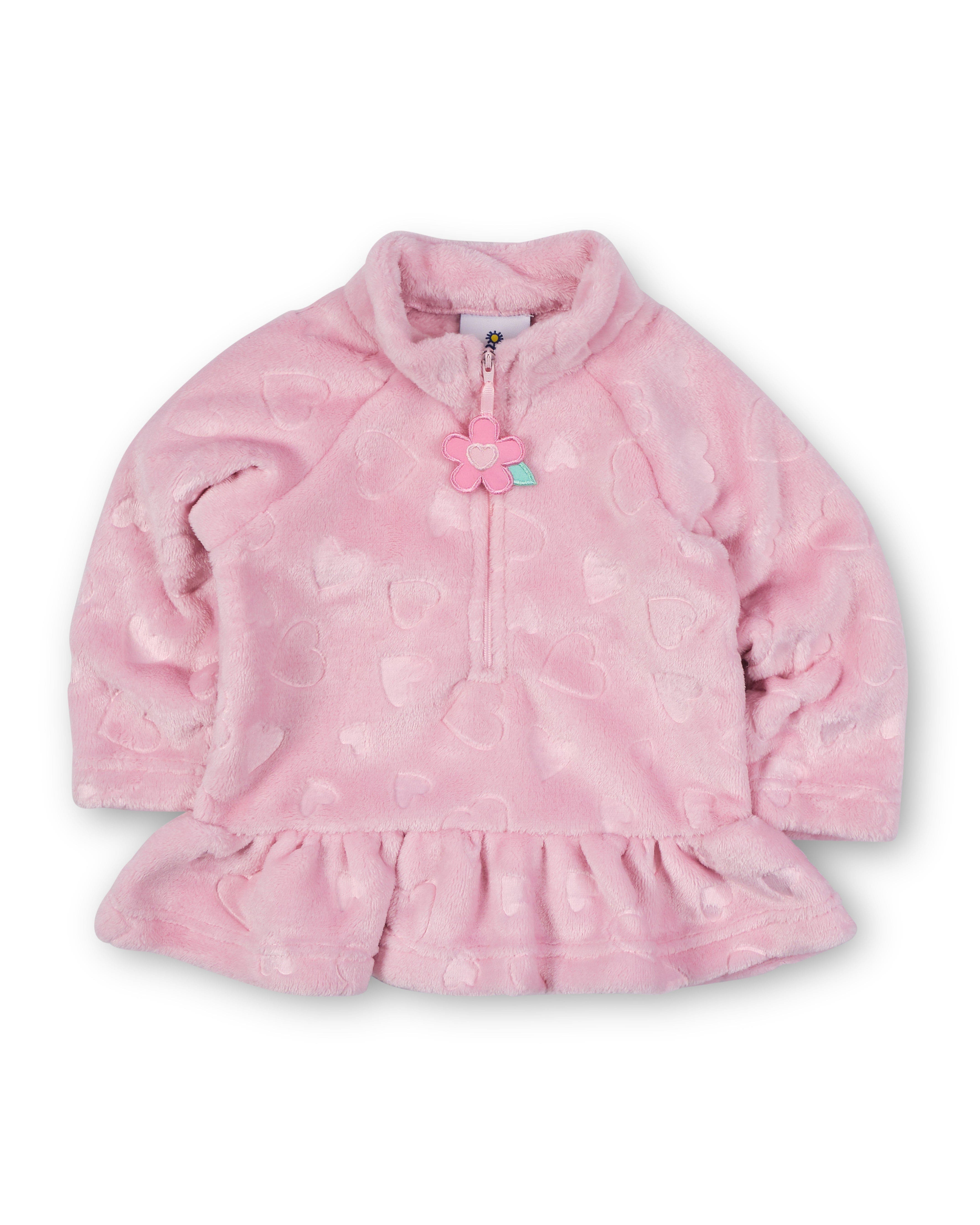 Florence Eiseman Heart Fleece Top With Flowers | Nordstrom