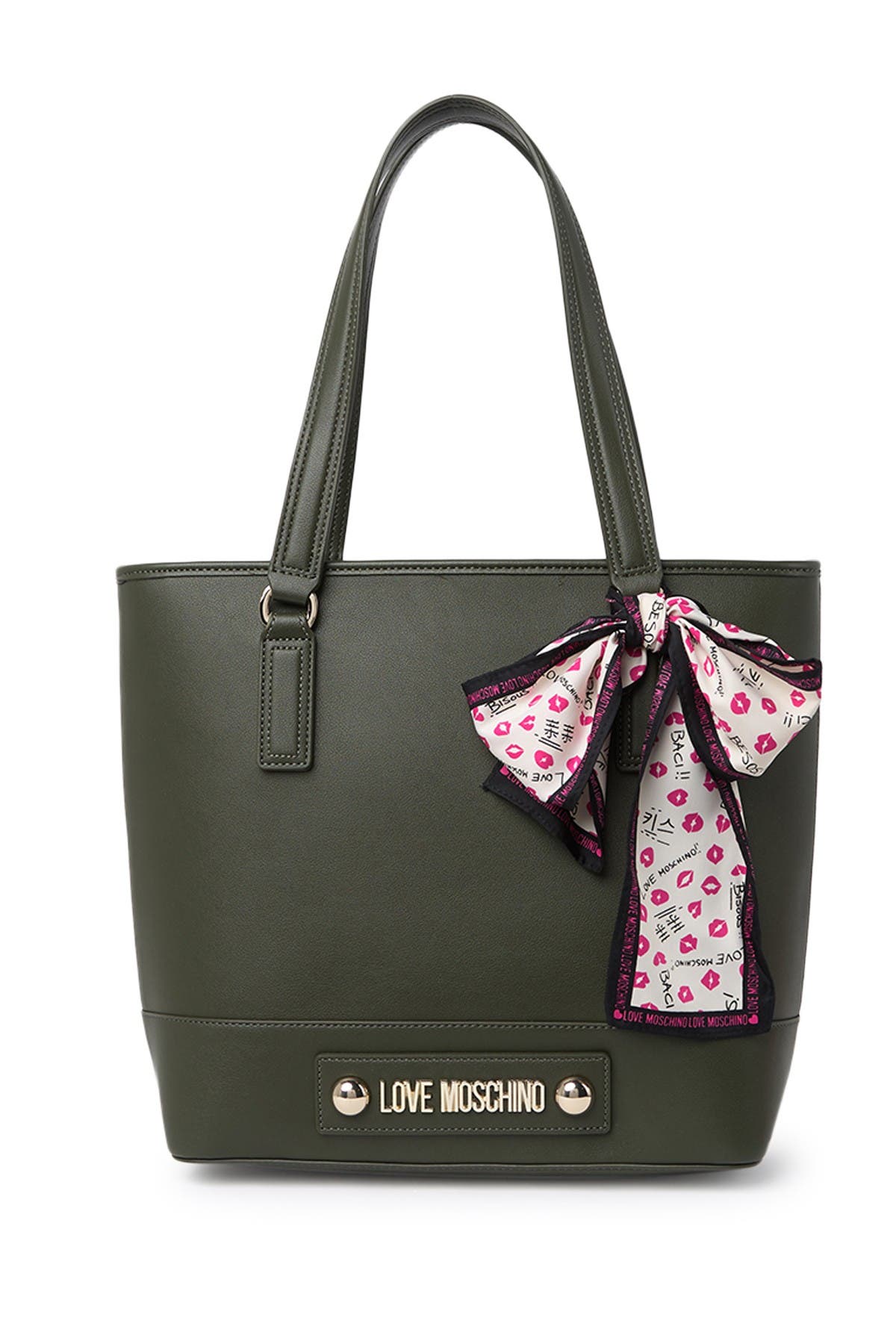 Borsa Natural Grain Leather Scarf Tote Bag (Men) | Nordstromrack