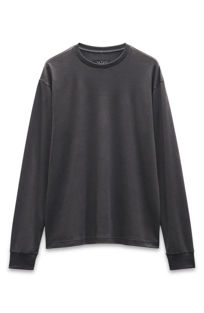 rag & bone Bound Contrast Trim Long Sleeve Cotton T-Shirt | Nordstromrack