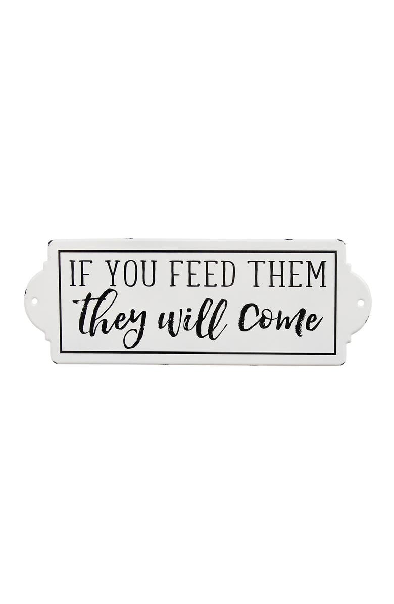 STRATTON HOME DECOR If You Feed Them, They Will Come Metal Wall Art ...