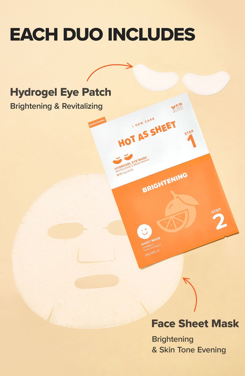 I DEW CARE Hot As Sheet Brightening Eye & Sheet Mask Set | Nordstromrack