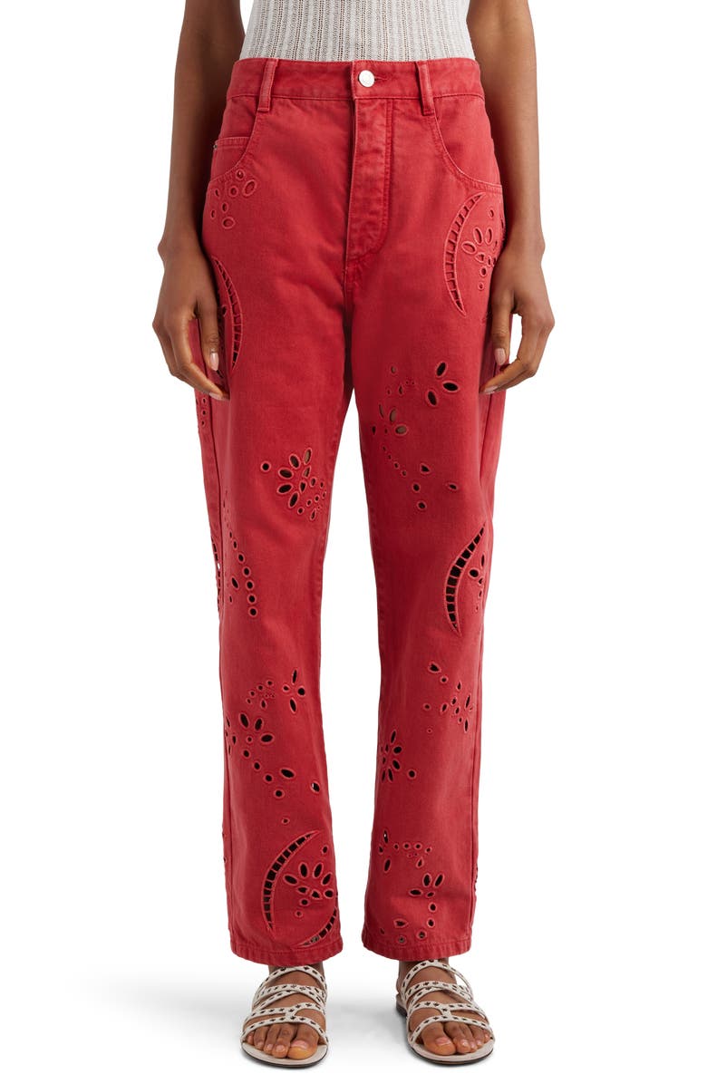 Isabel Marant Irina Eyelet Embroidered Jeans | Nordstromrack