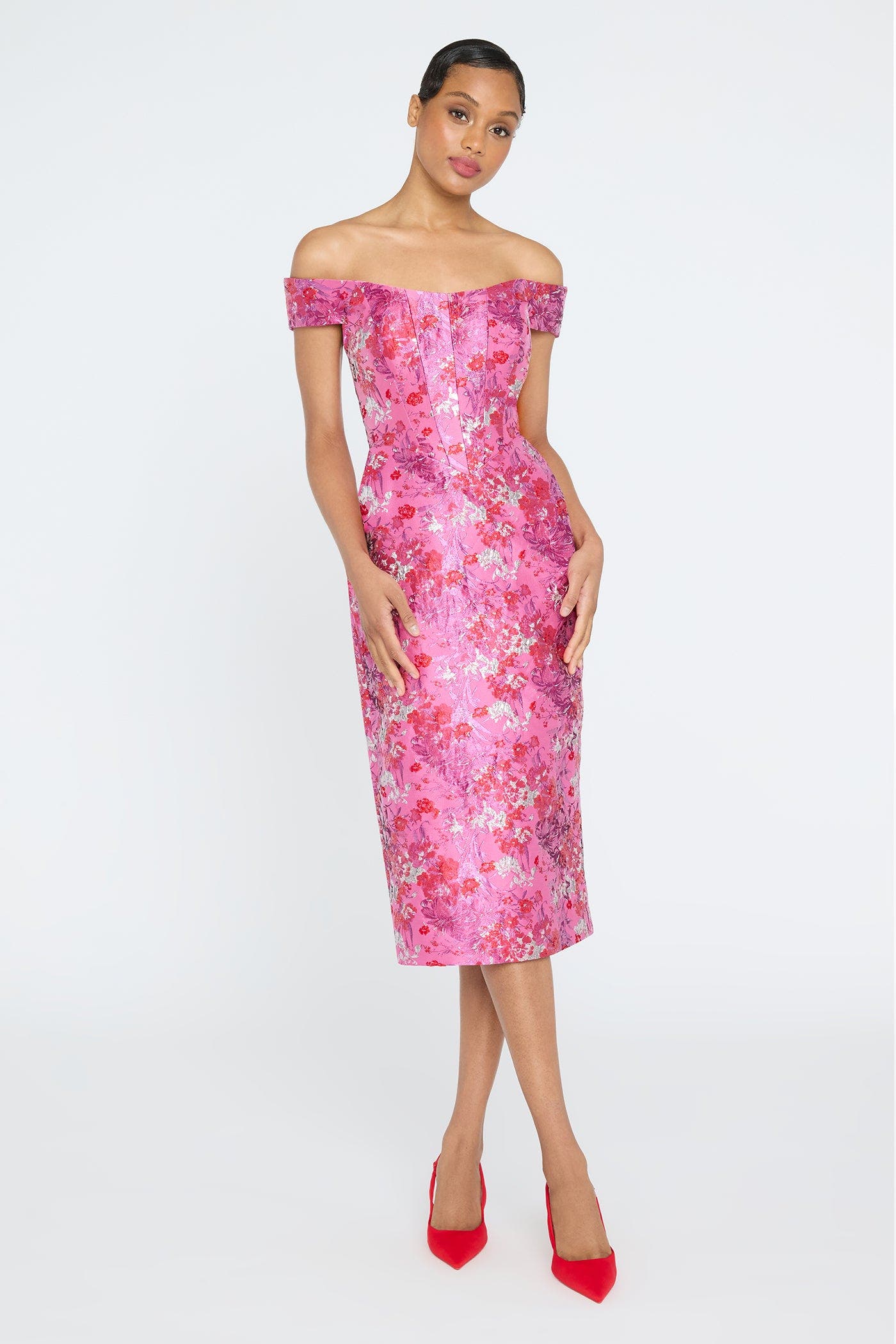 Theia Chantel Off Shoulder Dress | Nordstrom