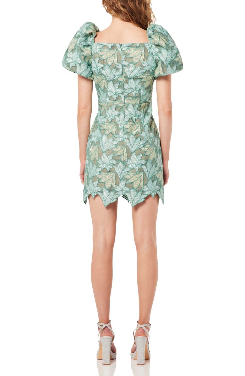 Elliatt Glamour Floral Embroidery Puff Sleeve Minidress | Nordstromrack