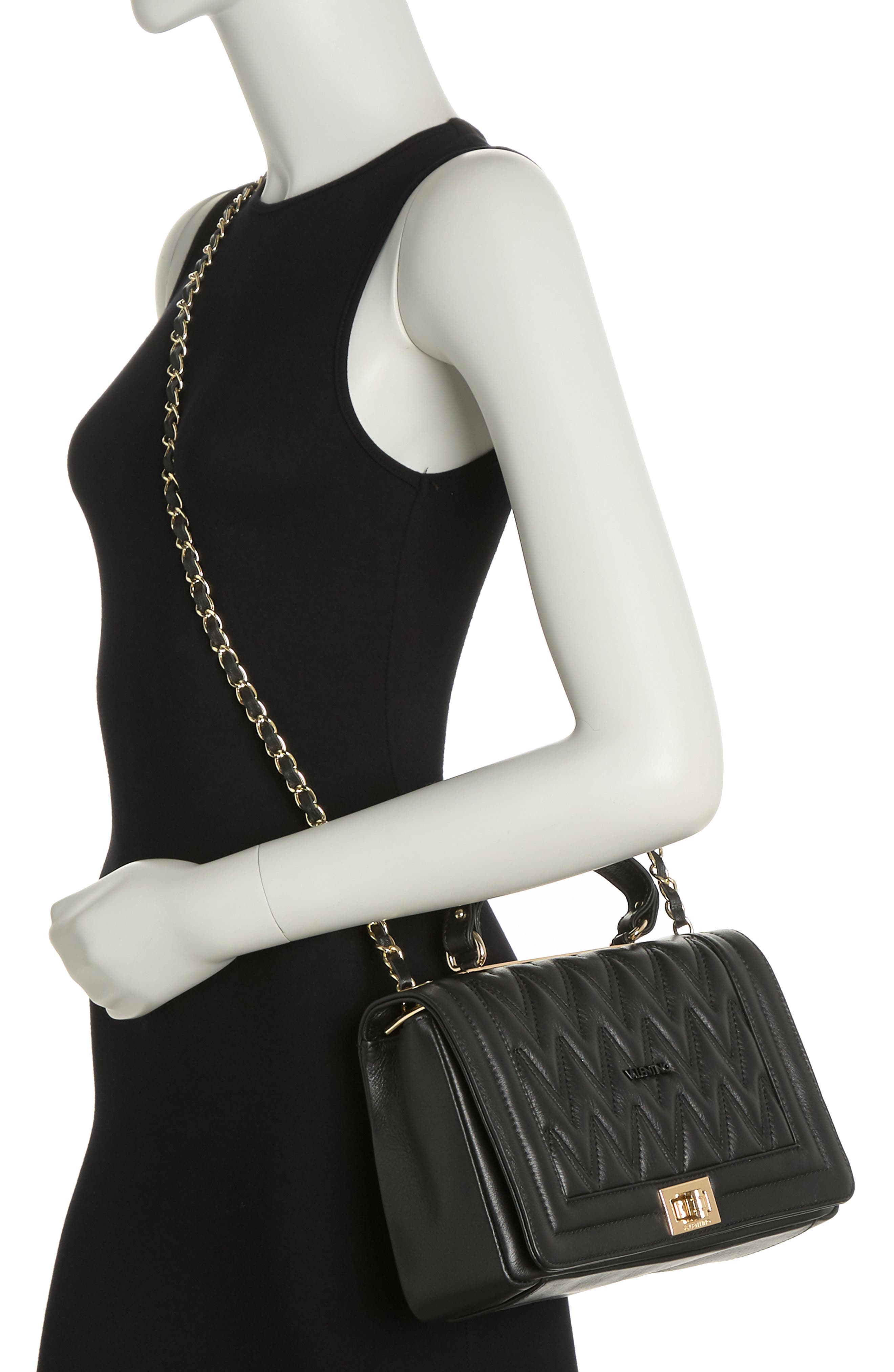 VALENTINO BY MARIO VALENTINO Alice Logo Plate Crossbody Bag | Nordstromrack