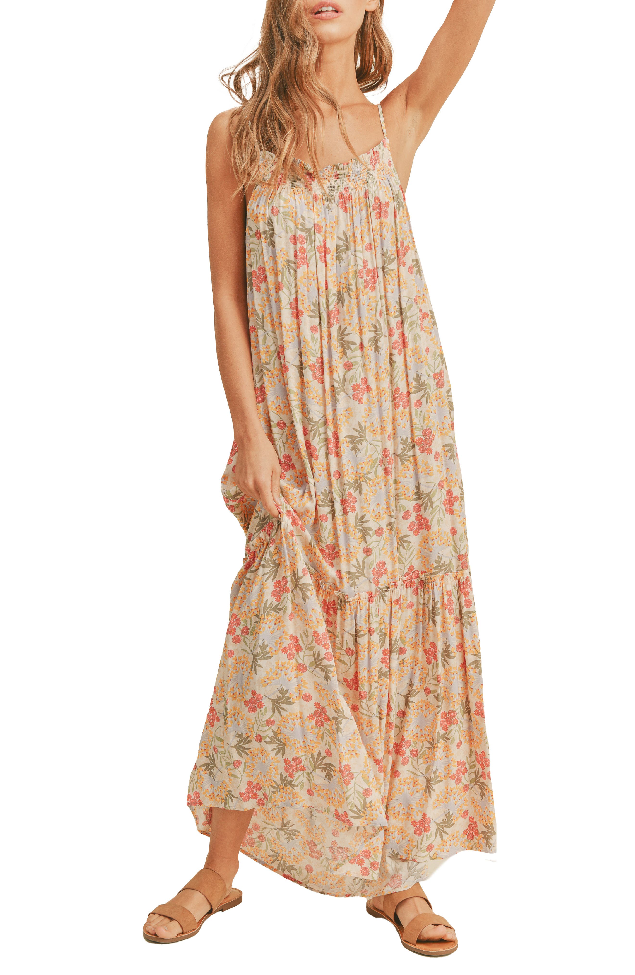 Lush Smocked Maxi Dress | Nordstromrack