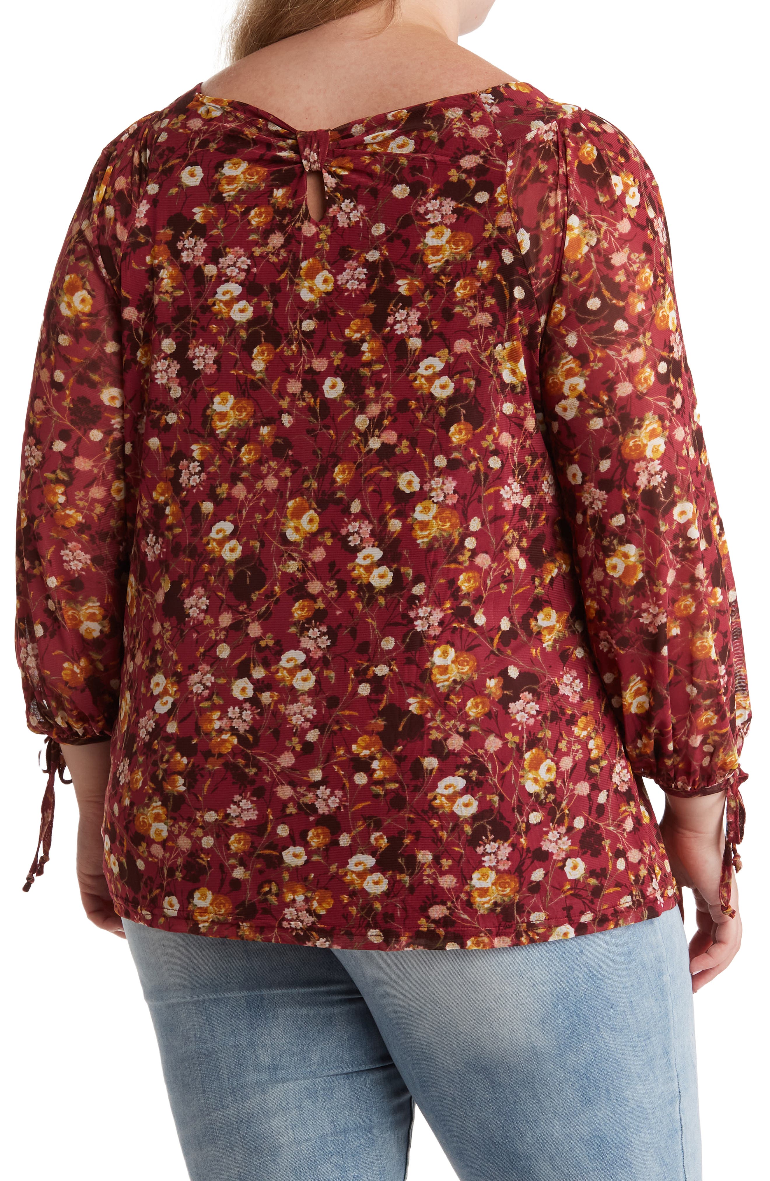 STEM AND VINE Pleated Long Sleeve Top | Nordstromrack