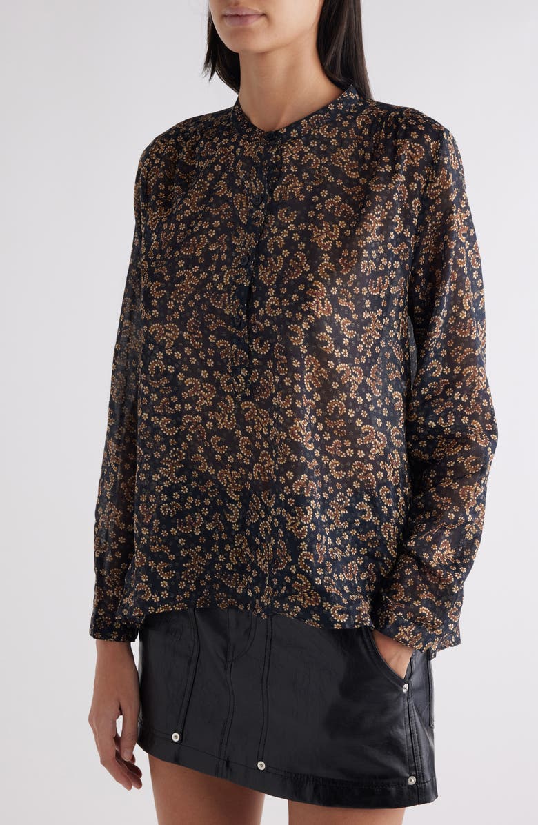 Isabel Marant Étoile Maria Abstract Print Cotton Button-Up Shirt ...