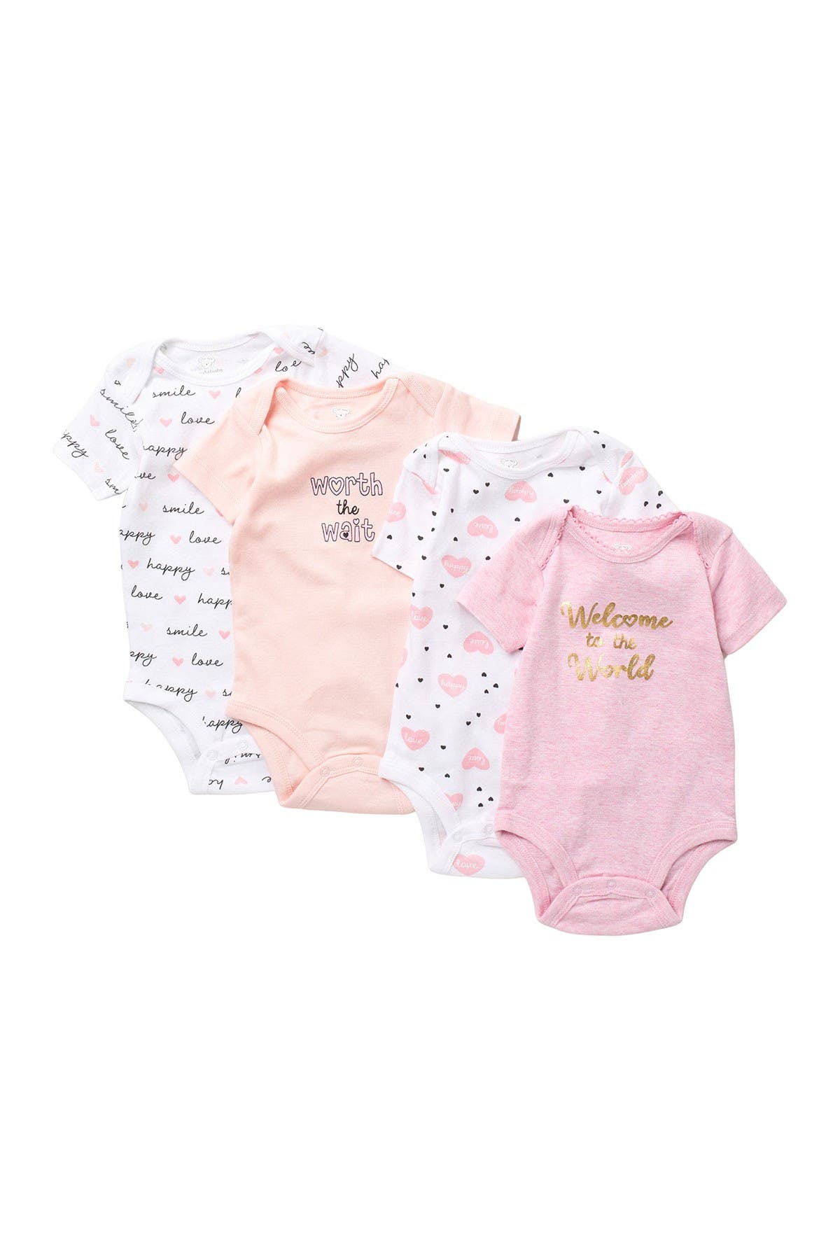 KOALA BABY Print Bodysuit - Pack of 4 | Nordstromrack