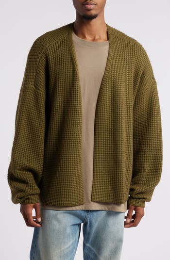 Fear of God Essentials Gender Inclusive Heavy Waffle Knit Cardigan ...