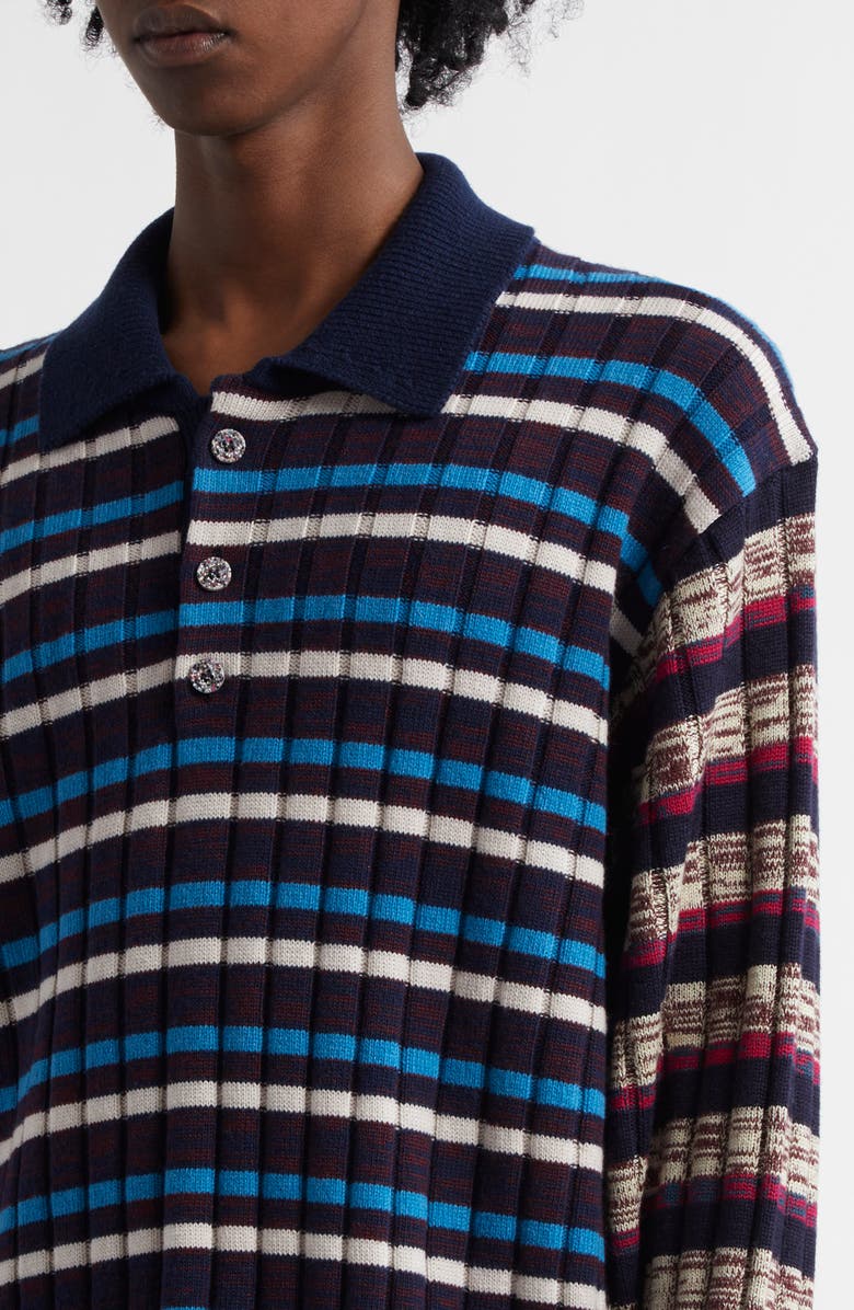 Waste Yarn Project Aino Big Rib One of a Kind Polo Sweater | Nordstromrack