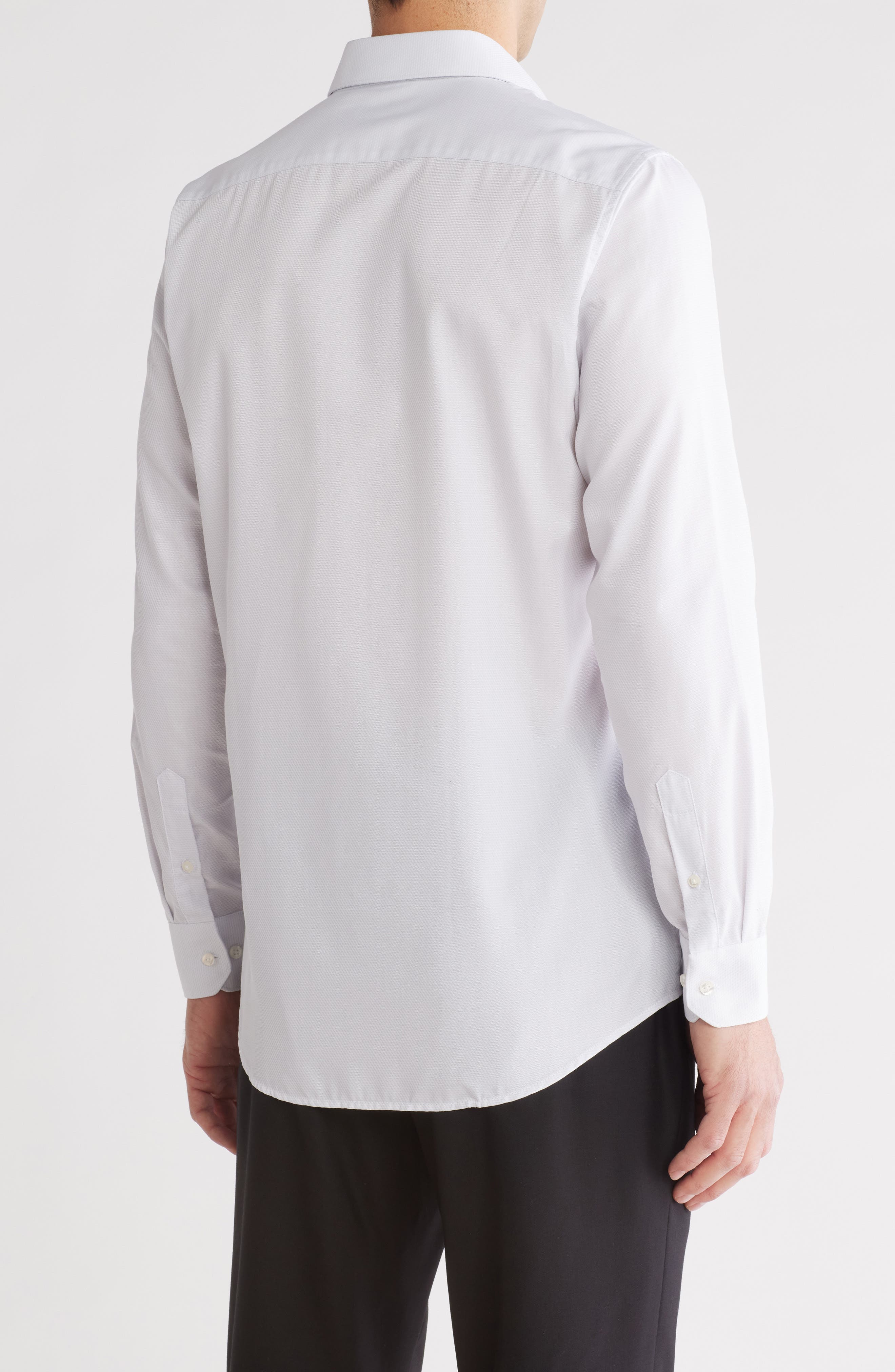 Perry Ellis Slim Fit Double Edge Texture Dress Shirt | Nordstromrack