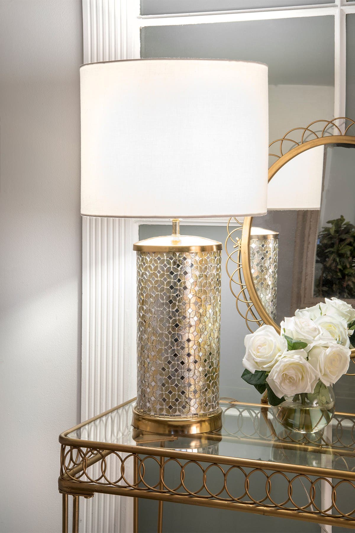 NULOOM 25" Eva Mosaic Table Lamp | Nordstromrack