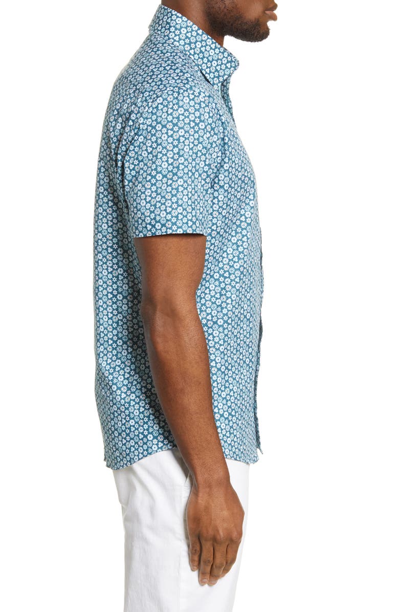 Stone Rose Floral Short Sleeve Button-Up Shirt | Nordstromrack