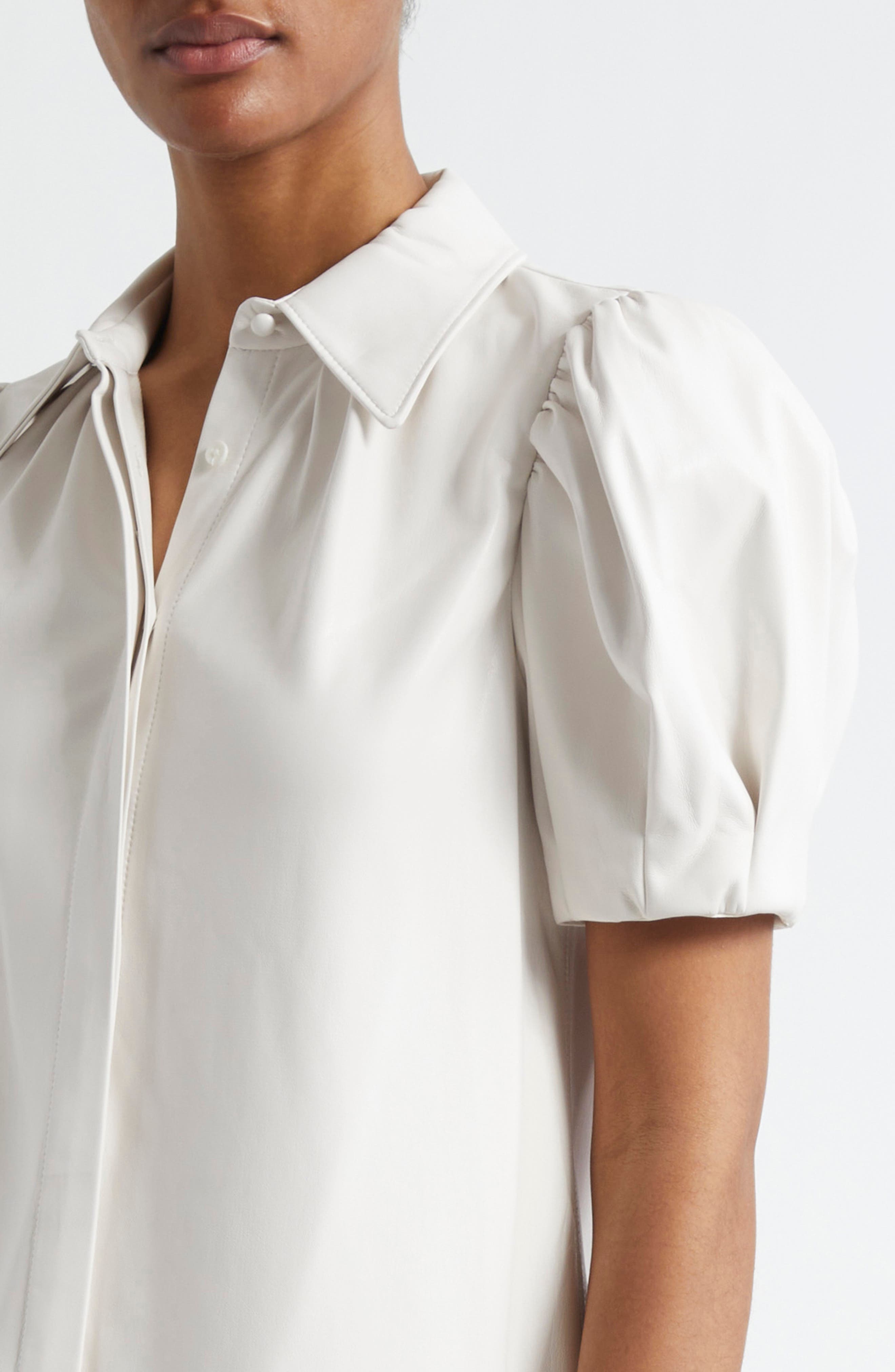 Alice + Olivia Jem Faux Leather Shift Dress | Nordstrom